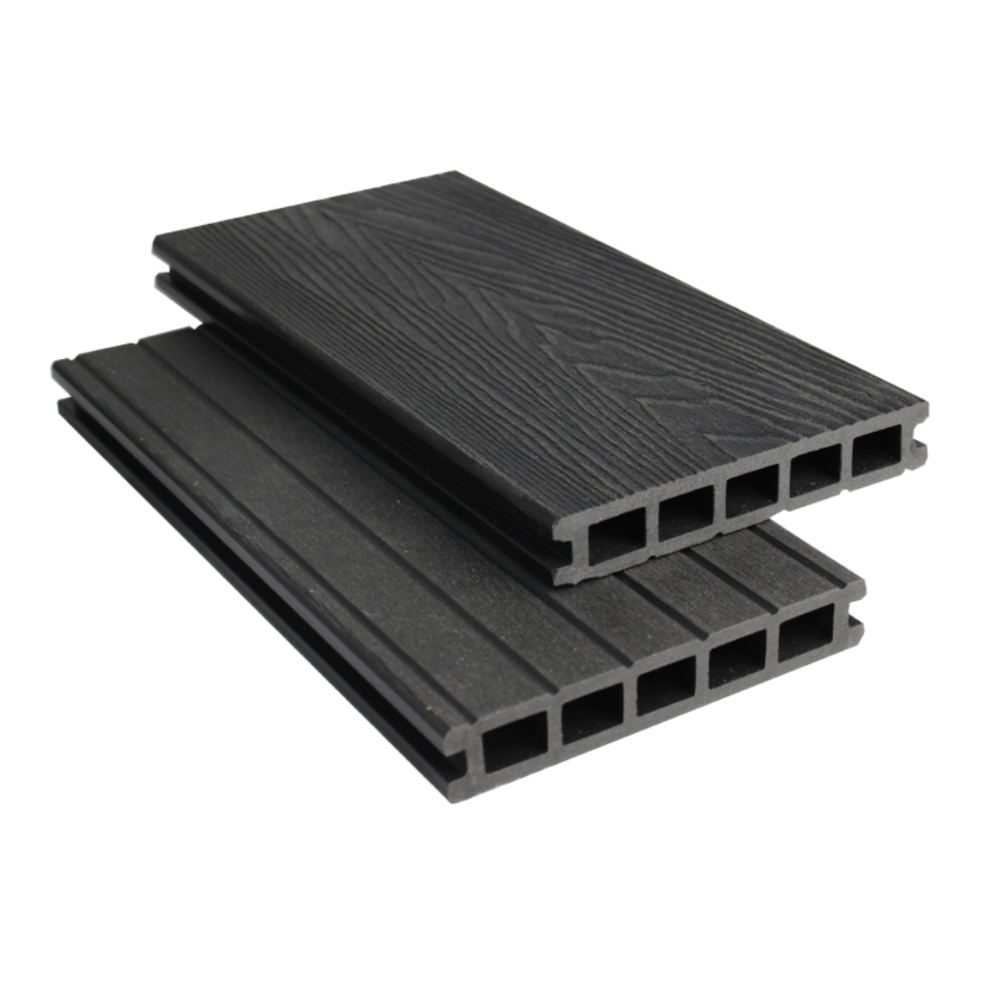 Premium Composite Decking Board 3.6m - Black – Cladding Supplies Online Ltd