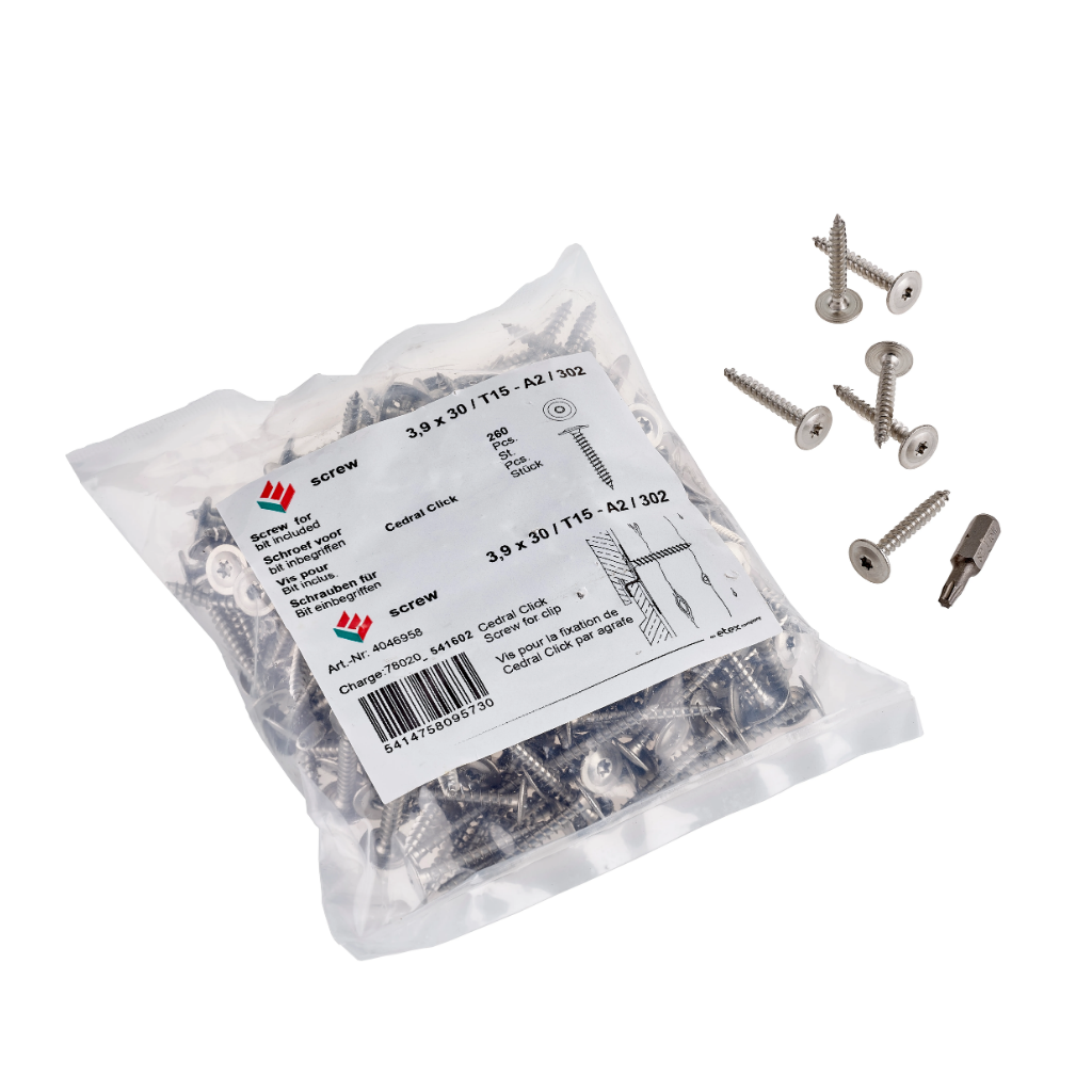 Cedral Click Stainless Steel Screws – 260 Pack | Durable Fixings ...